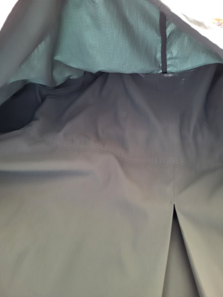 Pre-owned Athleta Advantage Poplin Top Rain Jacket Green Full Zip Jacket Medium | eBay