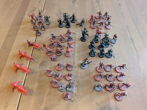 Warhammer 40k Drukhari Lot Fully Assembled Primed/Painted 66 Minis | eBay
