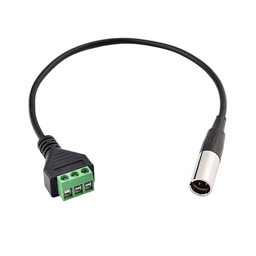 Mini XLR Socket 3Pin to AV Screw Video Balun Screw Terminal Plug Cable ...