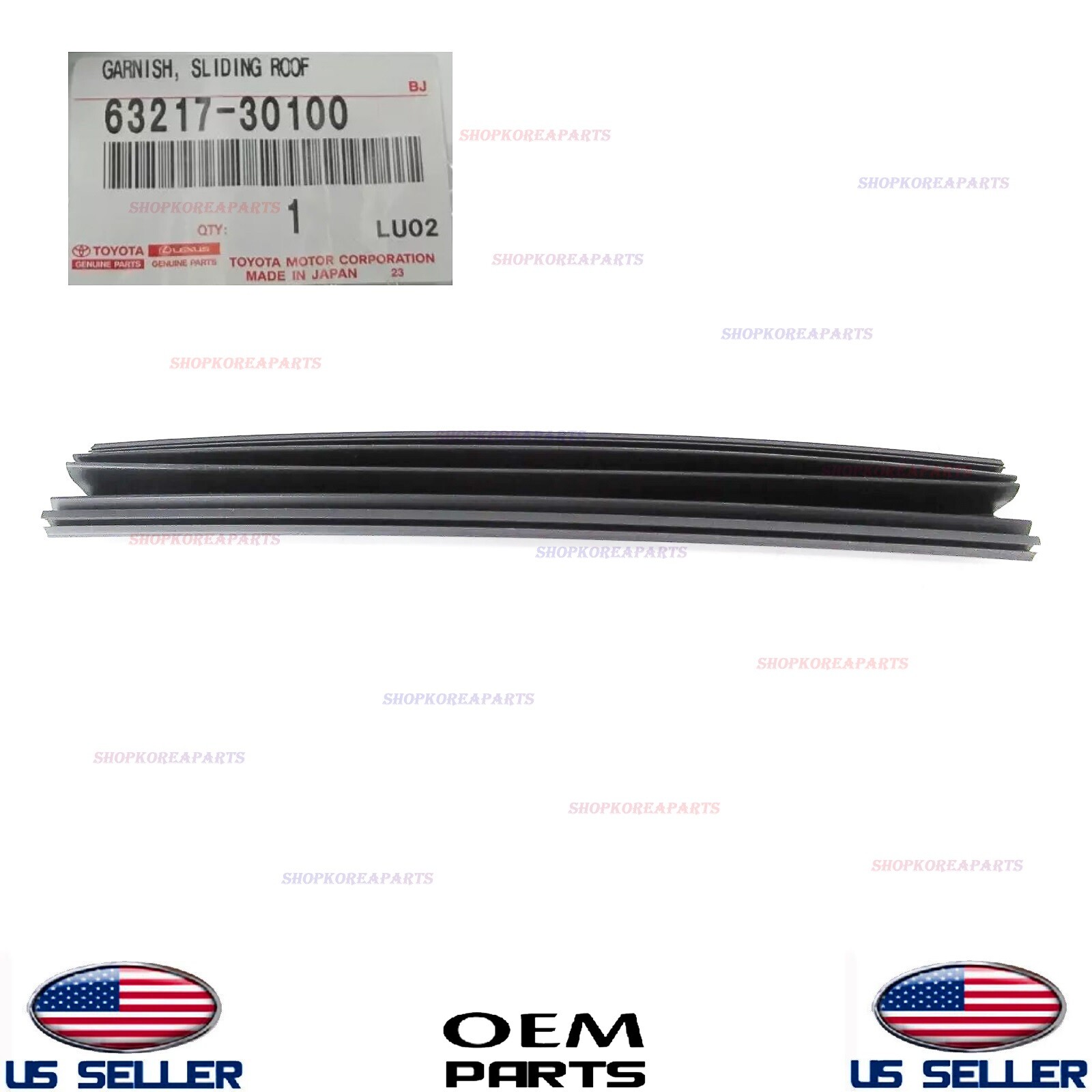 Genuine Sunroof Side Trim Garnish LEFT or RIGHT Toyota Lexus *See ...
