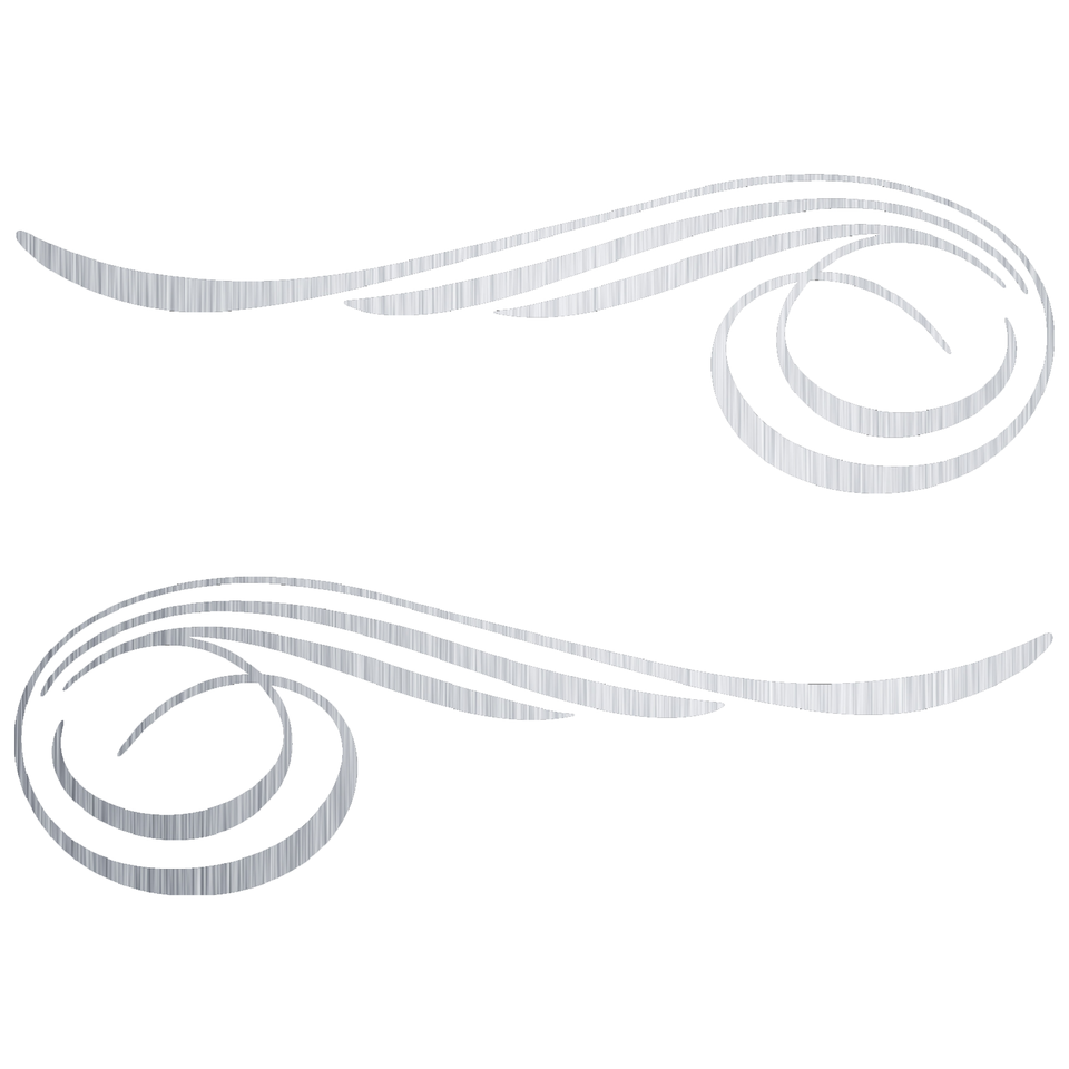Custom Pinstripe Decal/Scroll Pair -Many Colors To Choose From- Free US ...