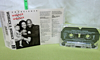 WOMACK & WOMACK Conscience cassette tape Teardrops 1988 soul R&B Linda ...