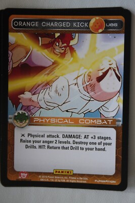 DBZ Dragon Ball Z TCG "Orange Charged Kick" U86 | eBay