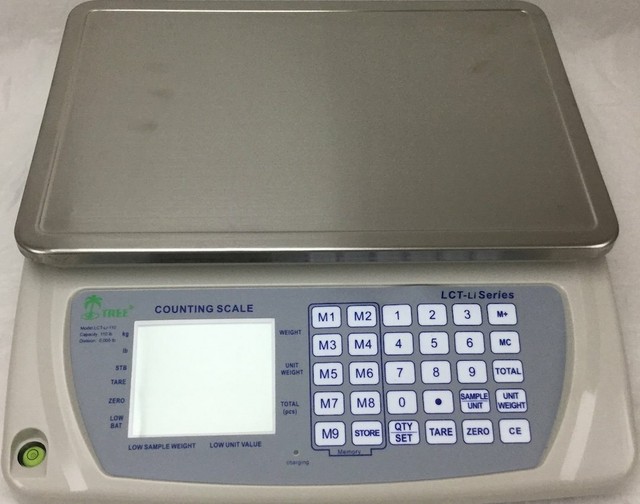 TREE Counting Scale LCT-33 (33lb) High Accuracy Commercial Digital ...