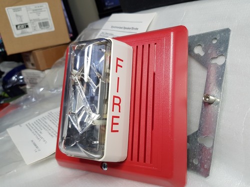 EST - 757-3A-SS70 SPEAKER / STROBE 70V RMS - RED - ENHANCED INTEGRITY ...