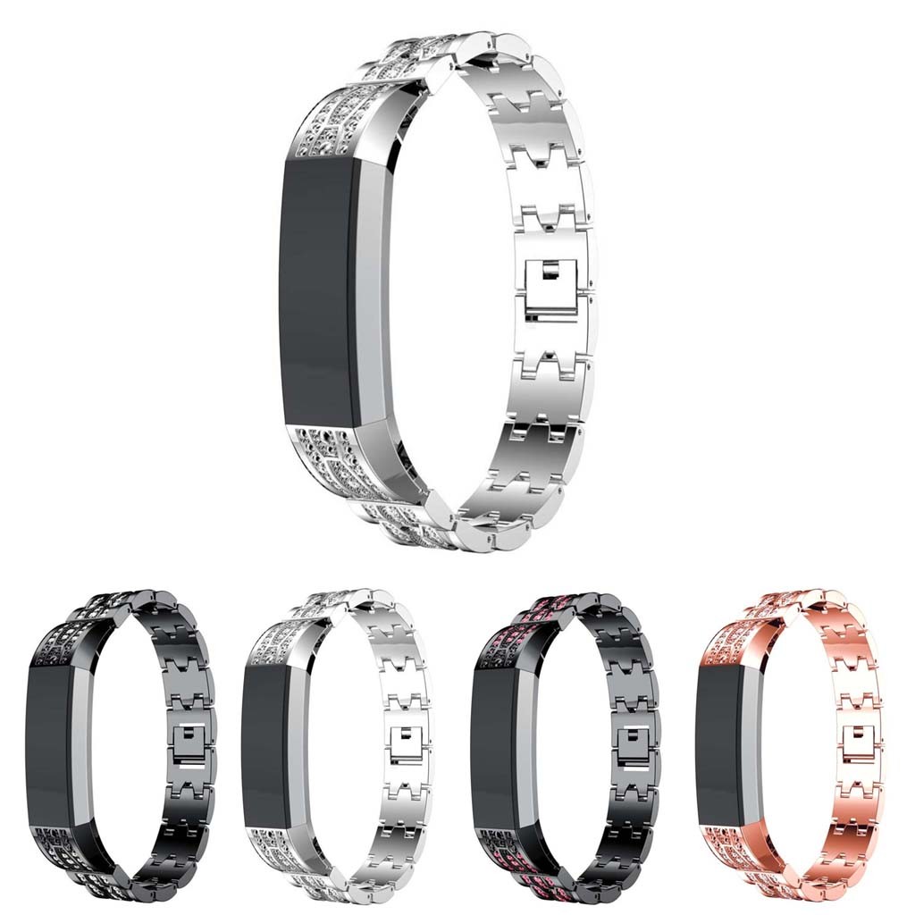 StrapsCo Rhinestone Replacement Bracelet Band Strap for Fitbit Alta ...