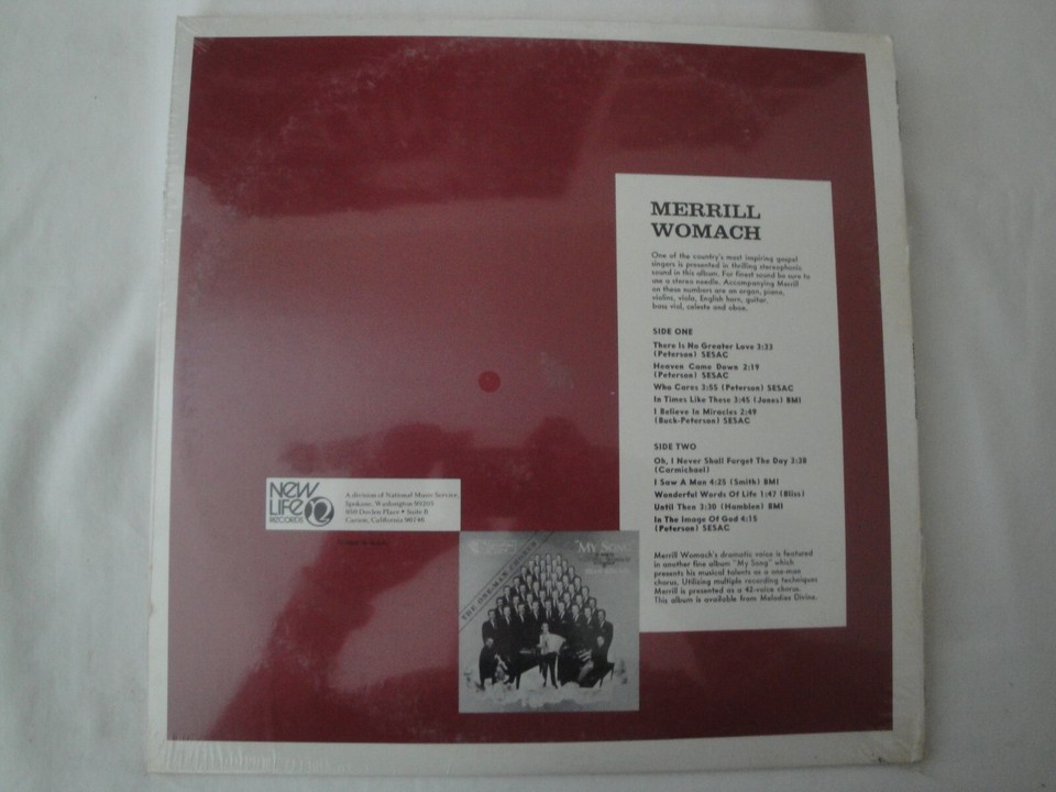 Merrill Womach I Believe in Miracles SEALED LP Vinyl Christian Gospel ...