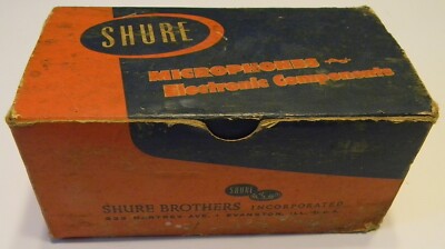 SHURE Model 420 Commando Magnetic blues harp microphone w/ box + spec ...