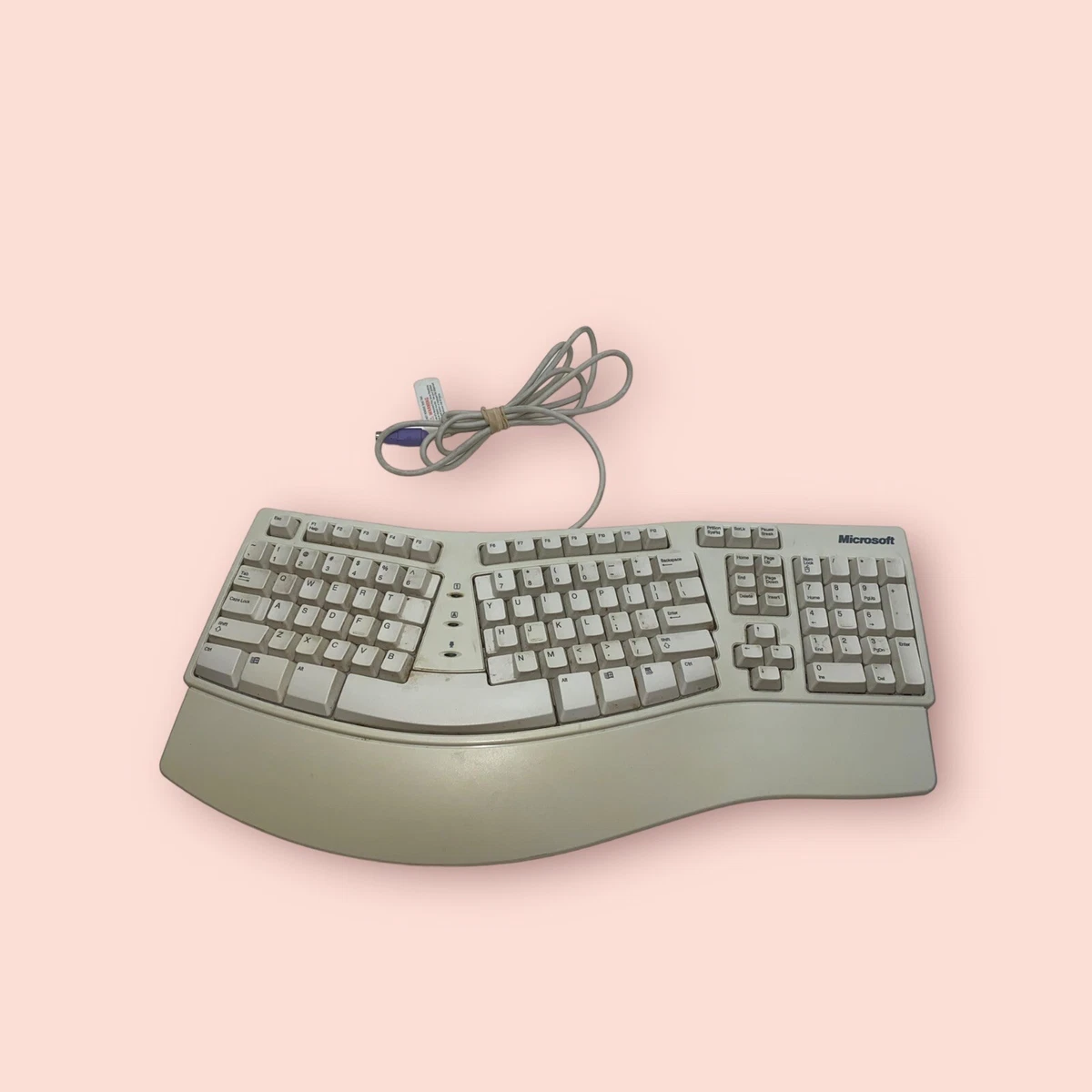 Pink Ergonomic Keyboard