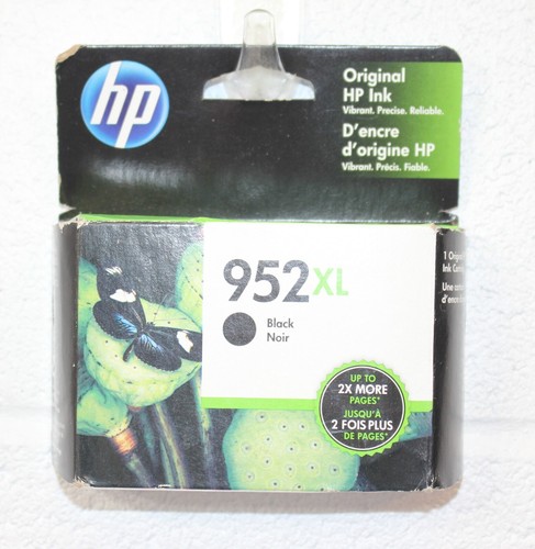 Genuine HP 952 XL Ink Cartridge Black OEM Inkjet SEALED! NEW Dec. 2020 ...