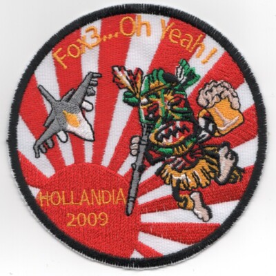 USAF AIR FORCE 80FS 2009 HOLLANDIA RED WHITE JUVATS EMBROIDERED JACKET ...