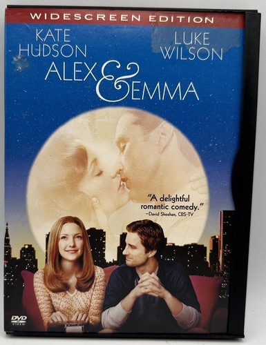 Alex and Emma DVD Widescreen Kate Hudson Luke Wilson Free Shipping 2003 ...