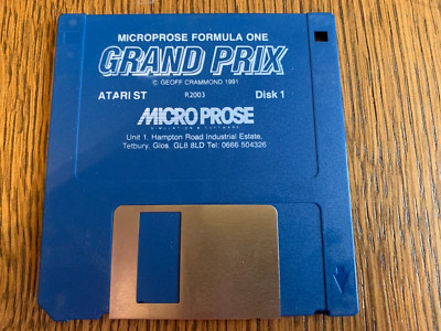 GRAND PRIX DISK 1 ONLY GAME ATARI ST COMPUTER 3.5" INCH FLOPPY(S ...
