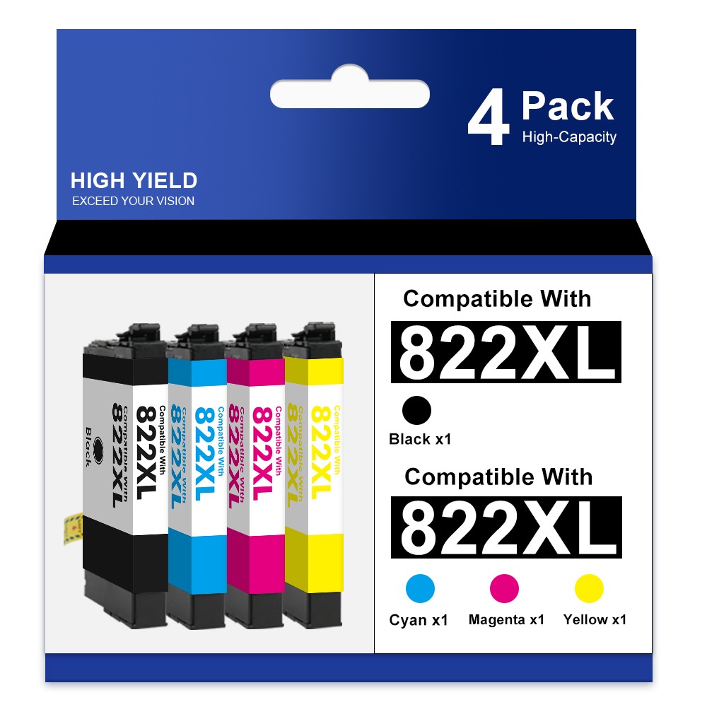 822XL T822XL Ink Cartridges For Epson WorkForce Pro WF-3820 WF-4820 WF ...