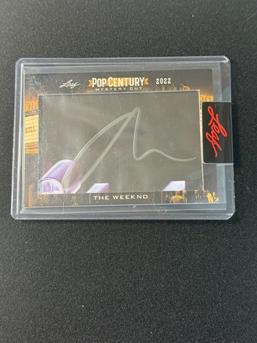 2022 Leaf Pop Century Autograph Cut Signature The Weeknd | eBay