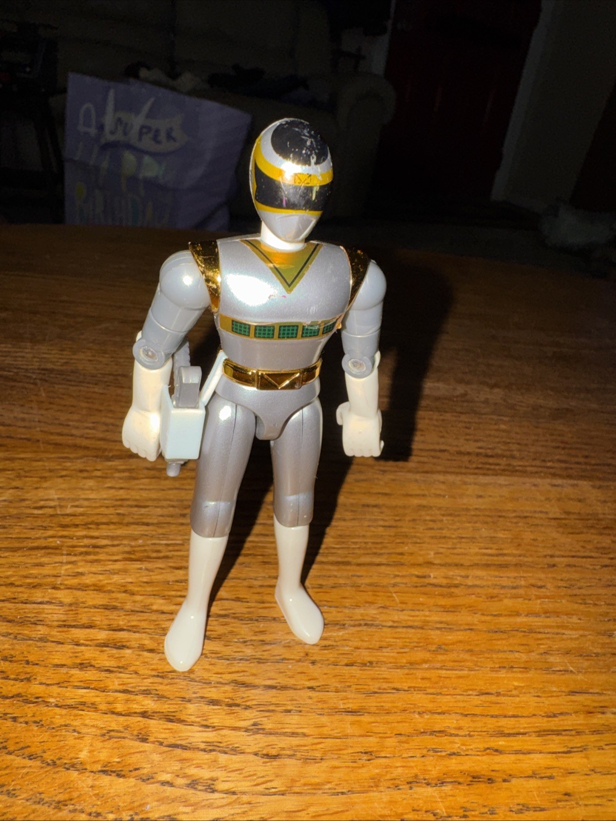 1997 Bandai Silver Power Ranger Loose W Gun! | eBay