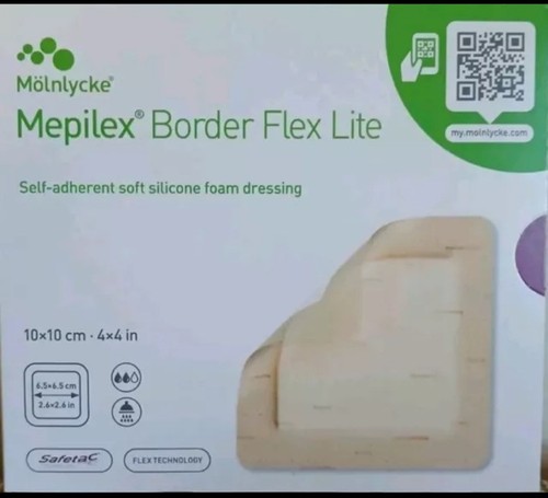Mepilex Border Flex Lite Dressings 4x4 inch silicone foam 5 sheets in ...