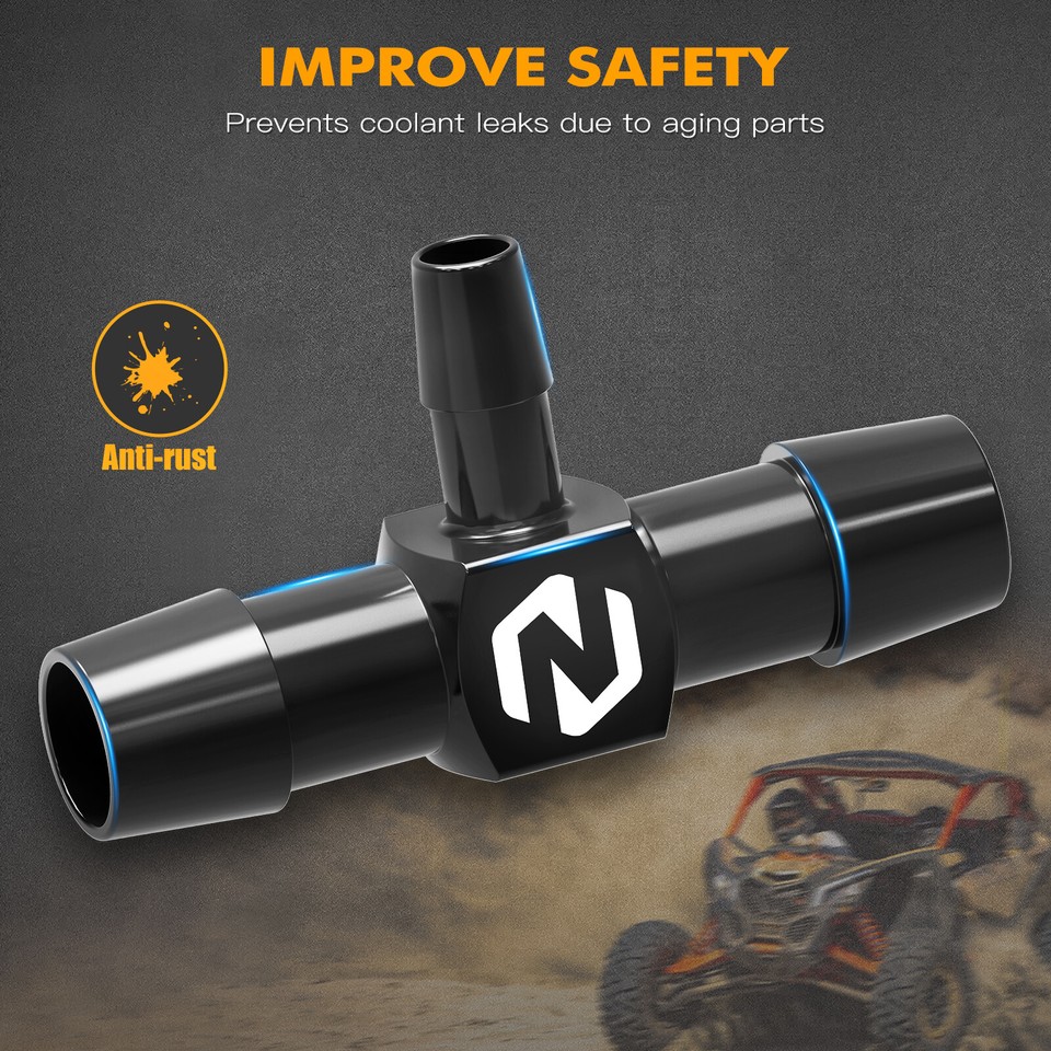 Tee Coolant Hose T-Fitting Radiator Hose Connector For Can-Am Maverick ...