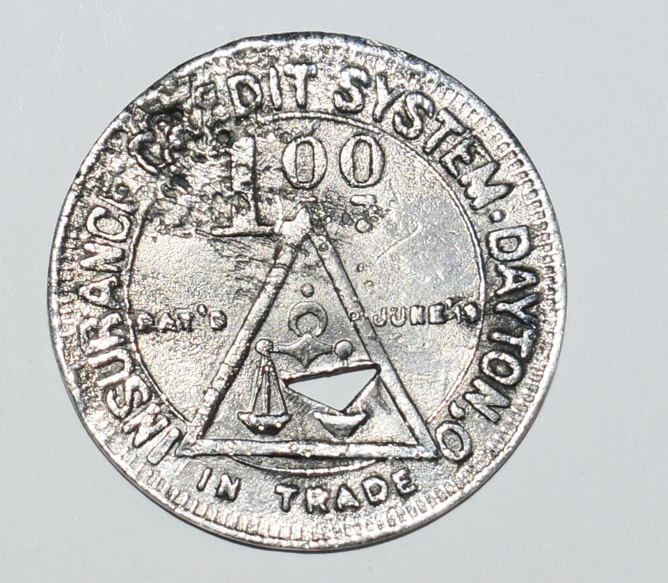 Gulf Coal Company Scrip Token Coin Insurance Credit System Dayton Ohio ...