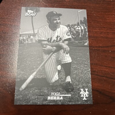 2024 Topps Black & White Yogi Berra Topps Vault SP New York Mets | eBay