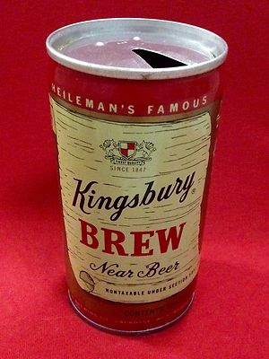 1970s Kingsbury Famous Brew Finest QUALITY "Since 1847" Pull-Tab Near ...