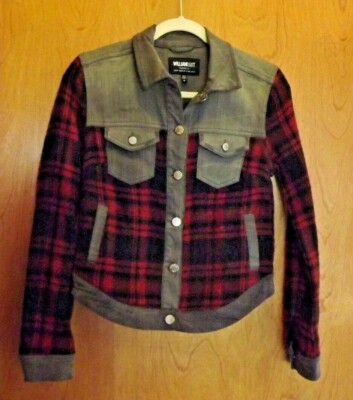 WILLIAM RAST RED PLAID AND GRAY JUSTIN TIMBERLAKE COMPANY JACKET ...