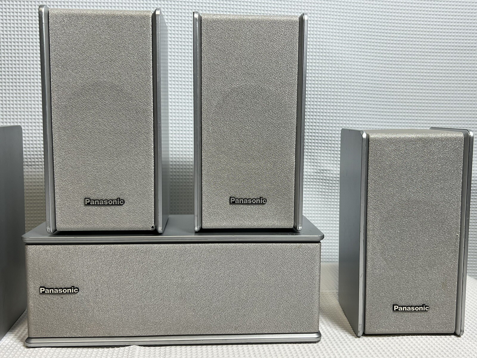 Panasonic Silver Surround Sound Speakers Sb-fs803a Sb-pc703 Home ...