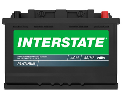 Interstate Batteries Automotive AGM Battery 48/H6 12V 70Ah MTX-48/H6 ...