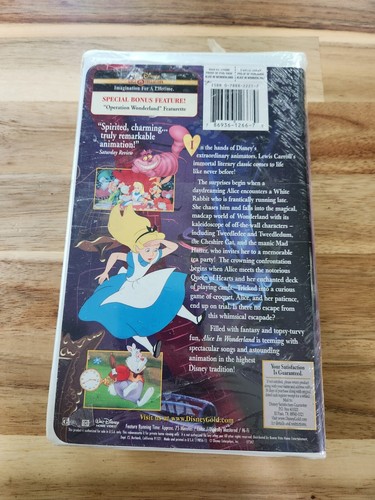 Alice in Wonderland (VHS, 2000, Gold Collection Edition) for sale ...