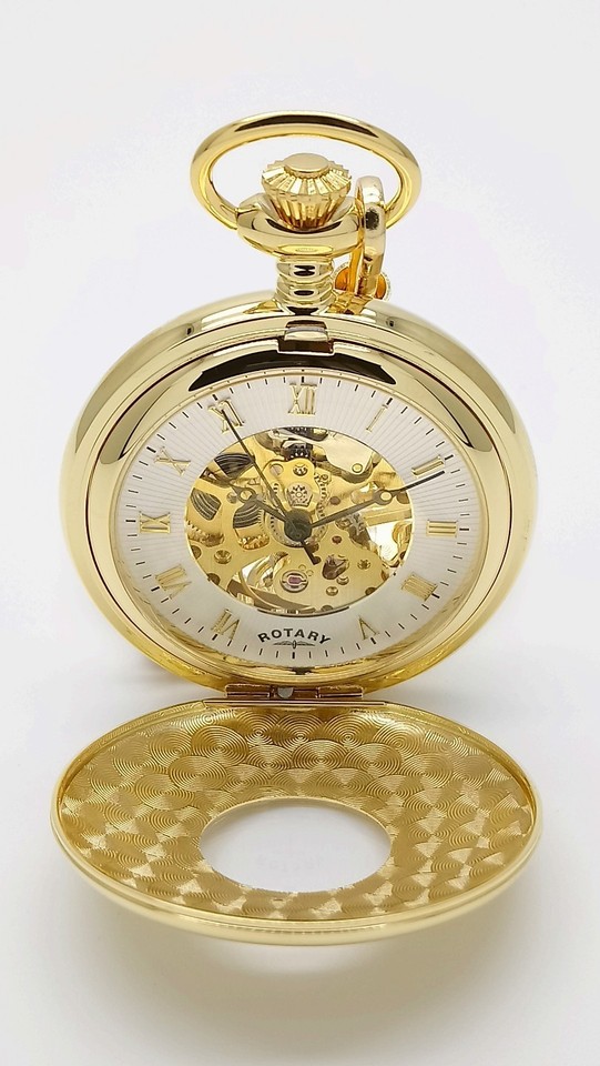 Rotary pocket watch mechanical gold plated MP00713/01 RRP £209.00 | eBay UK