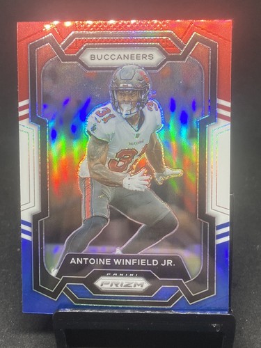 2023 Prizm Football Antoine Winfield Jr Red White Blue Parallel SP ...