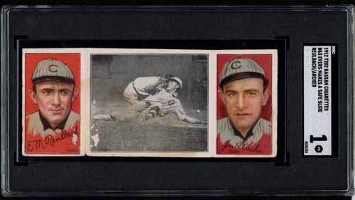 1912 Hassan Triple Folders - T202 Ed Reulbach, James Archer Evers Makes ...