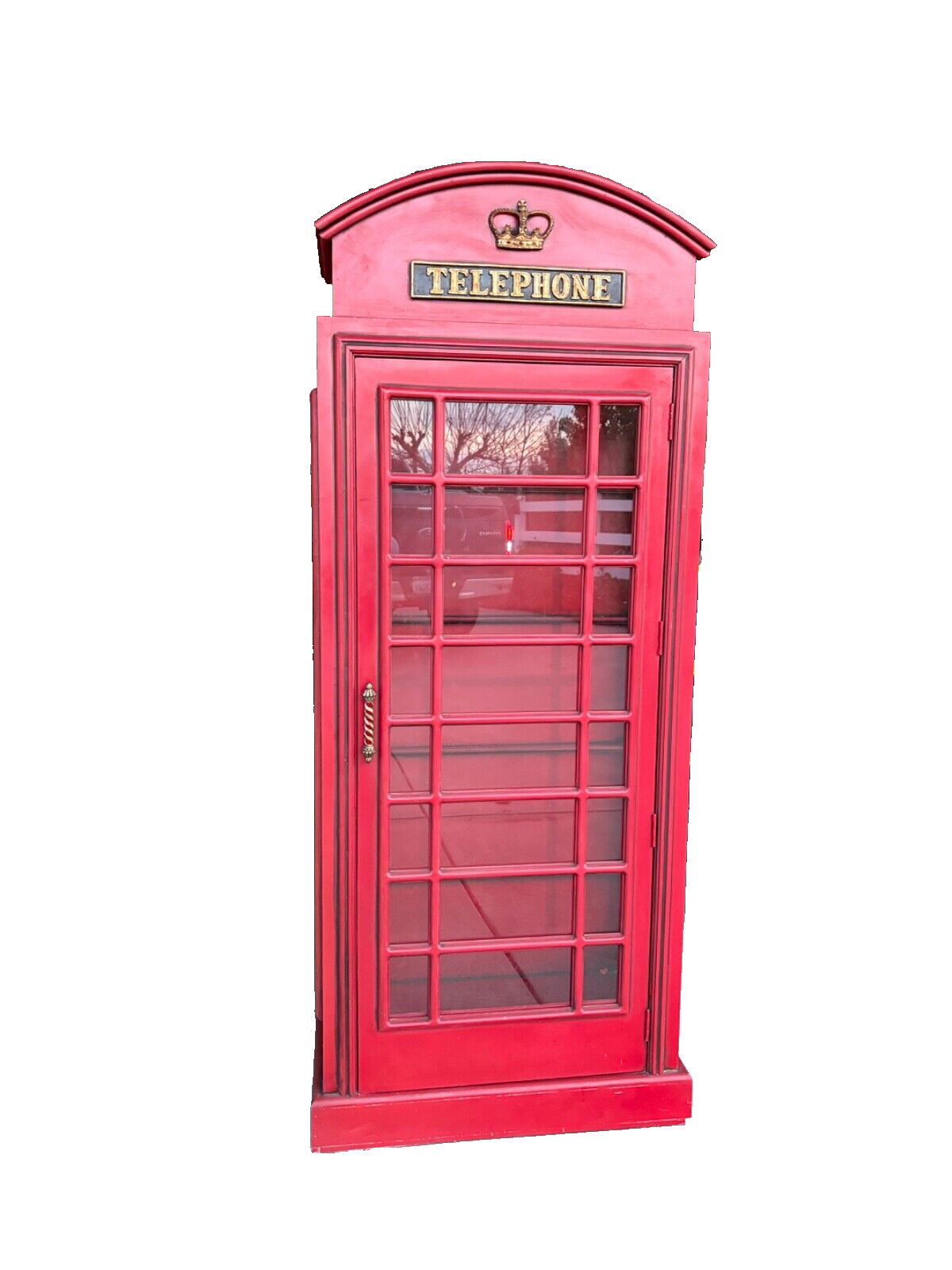 BRITISH TELEPHONE BOOTH DISPLAY CABINET 6' TALL WILL HOLD 4 SHELVES | eBay