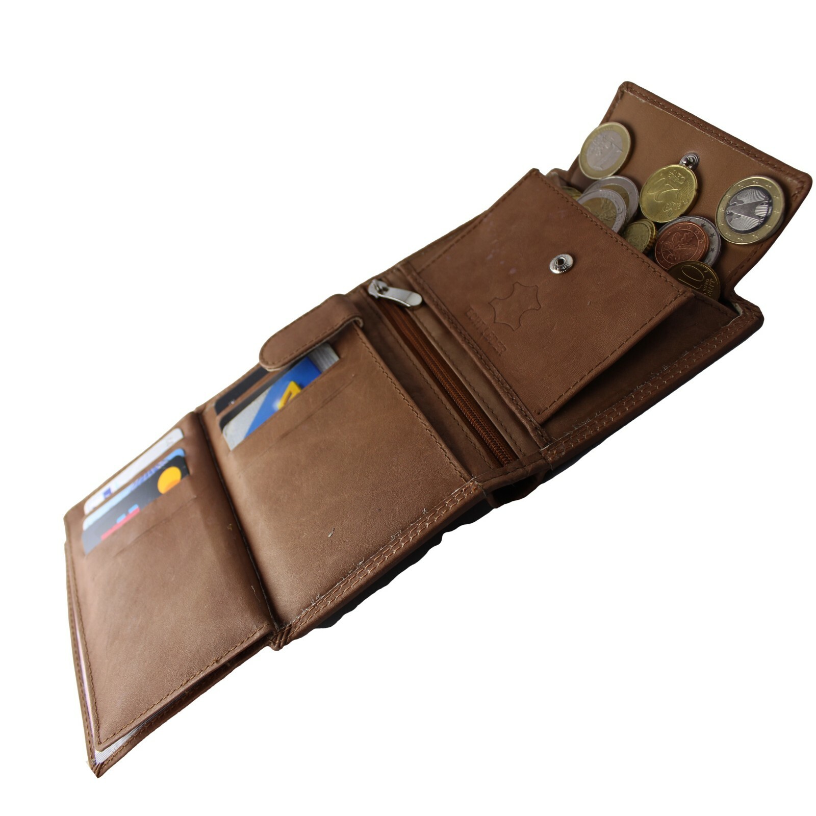 Portmonee Wallet Brown Money Leder Portemonnaie Geldbeutel Lederbörse ...