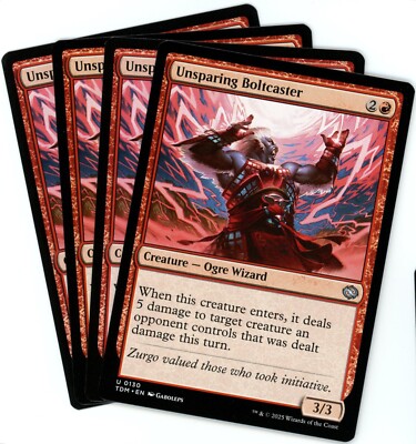 x4 Unsparing Boltcaster - 0130 - Tarkir Dragonstorm - MTG - NM/M | eBay