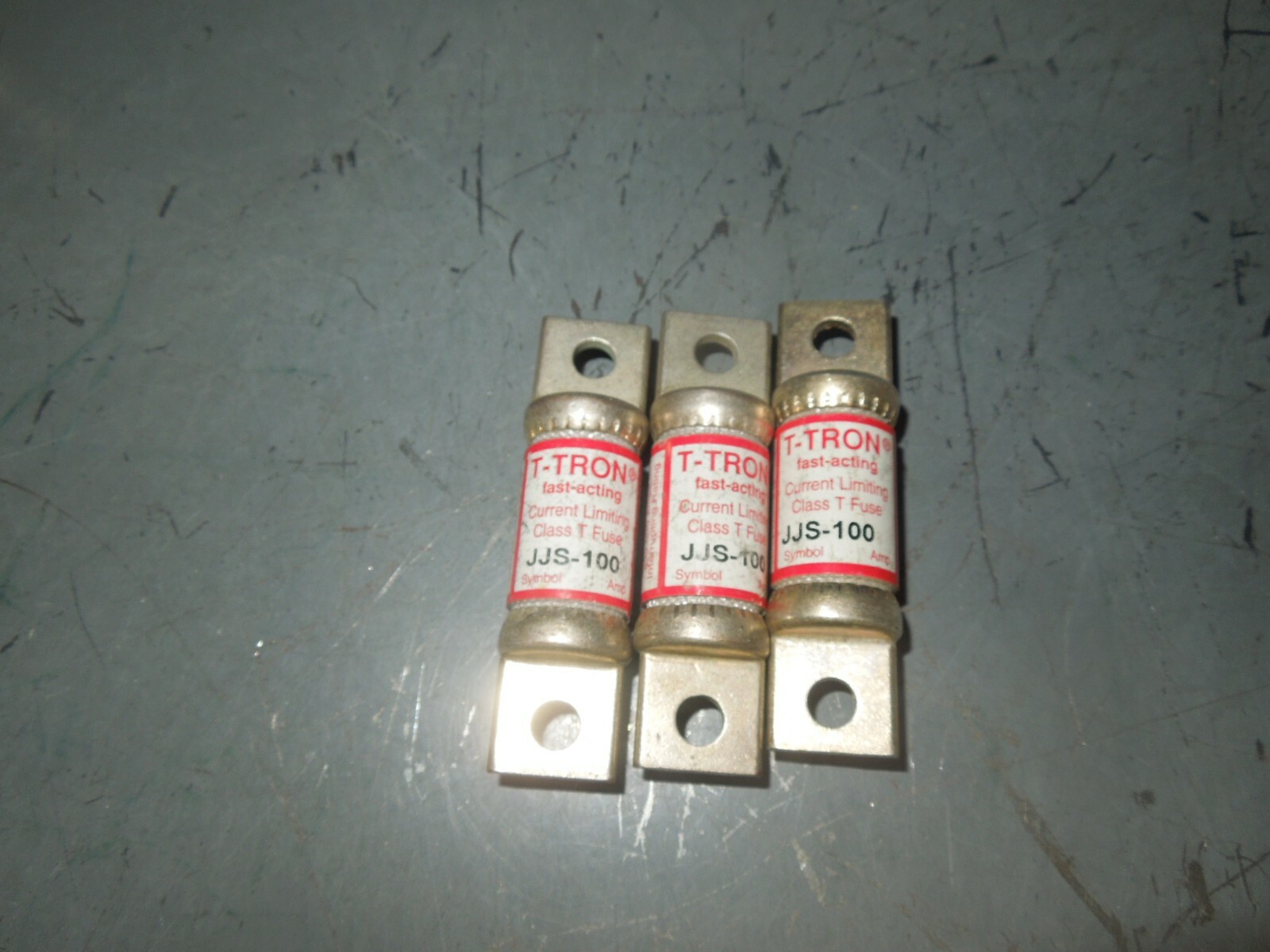 Set of 3 Bussmann T-Tron JJS-100 Class T Fuse 100A 600V AC Used | eBay