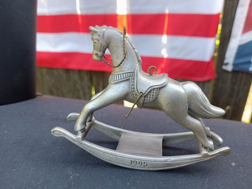 Hallmark Keepsake Ornament Pewter Rocking Horse Anniversary Edition ...