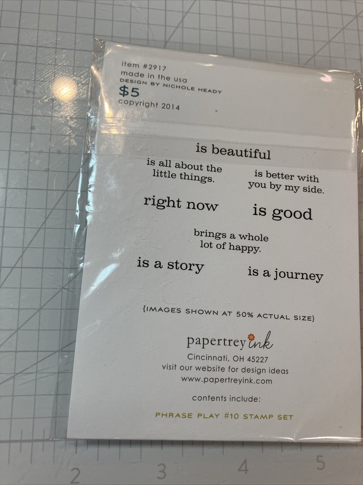 Papertrey Ink Clear Stamp Set, Text-style Phrase Play#10 | eBay