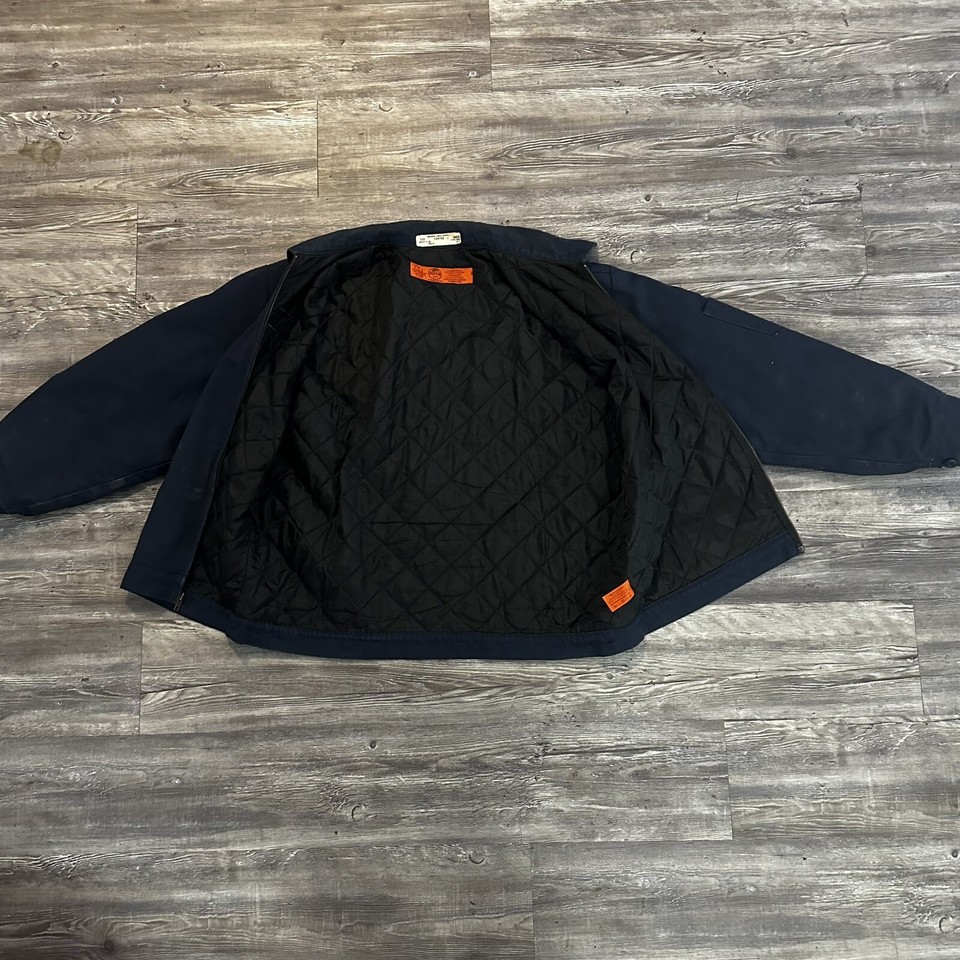 Work Jackets Used Uniform Cintas Unifirst Red Kap Insulated Lined Panel ...