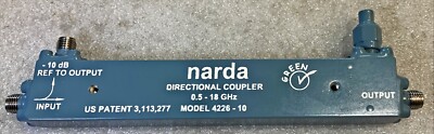 NARDA 4226-10 0.5-18GHz 10db RF SMA coaxial directional coupler FREE ...
