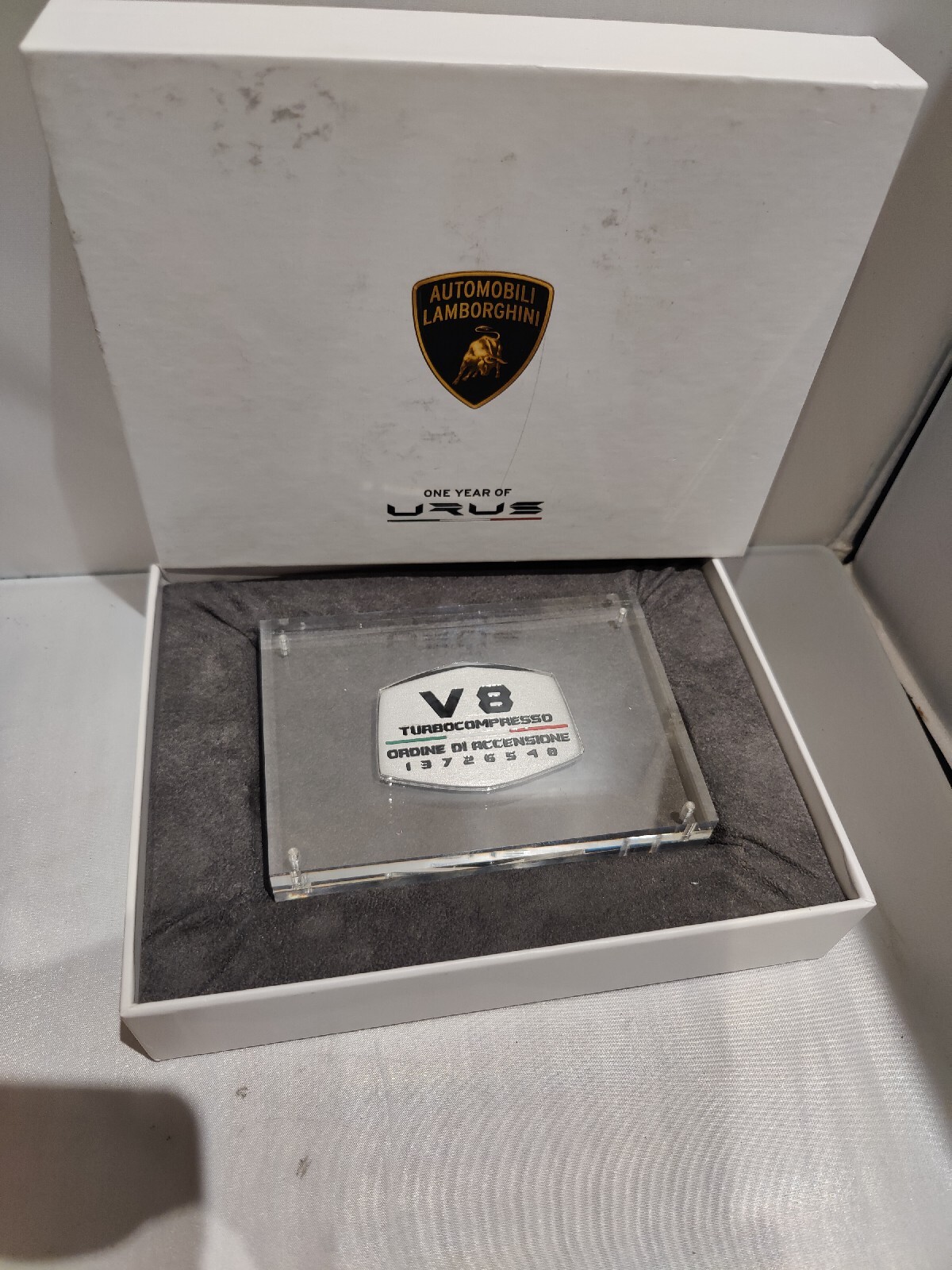 OEM Lamborghini Urus Owner Plate Plaque "One Year Of Urus" New In Box ...