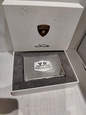 OEM Lamborghini Urus Owner Plate Plaque "One Year Of Urus" New In Box ...