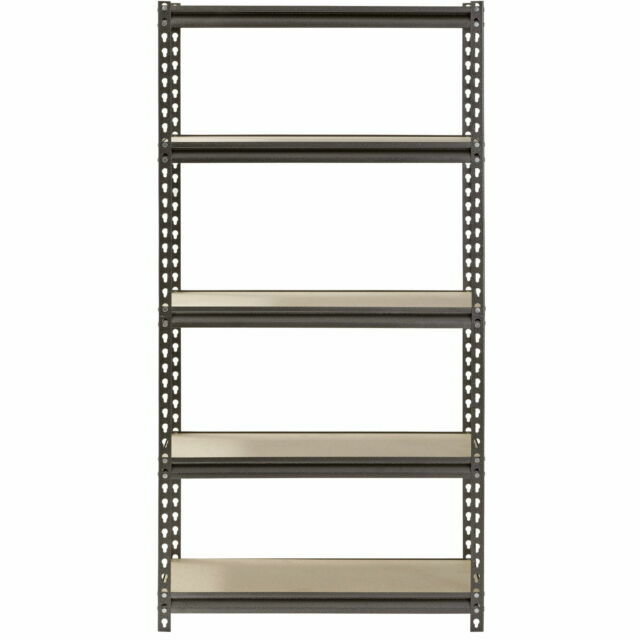Muscle Rack 5-Tier Steel Shelving Unit - Black (UR301260PB5-BLK) for ...