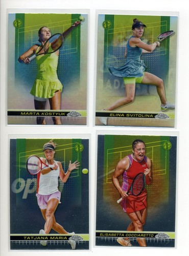 2024 Topps - 4 Tennis Cards Lot Elina Svitolina Martha Kostyuk Tatjana ...