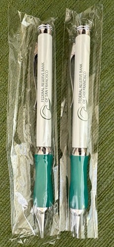 New Two Federal Reserve Bank of San Francisco Twist Pens - *Please Read ...