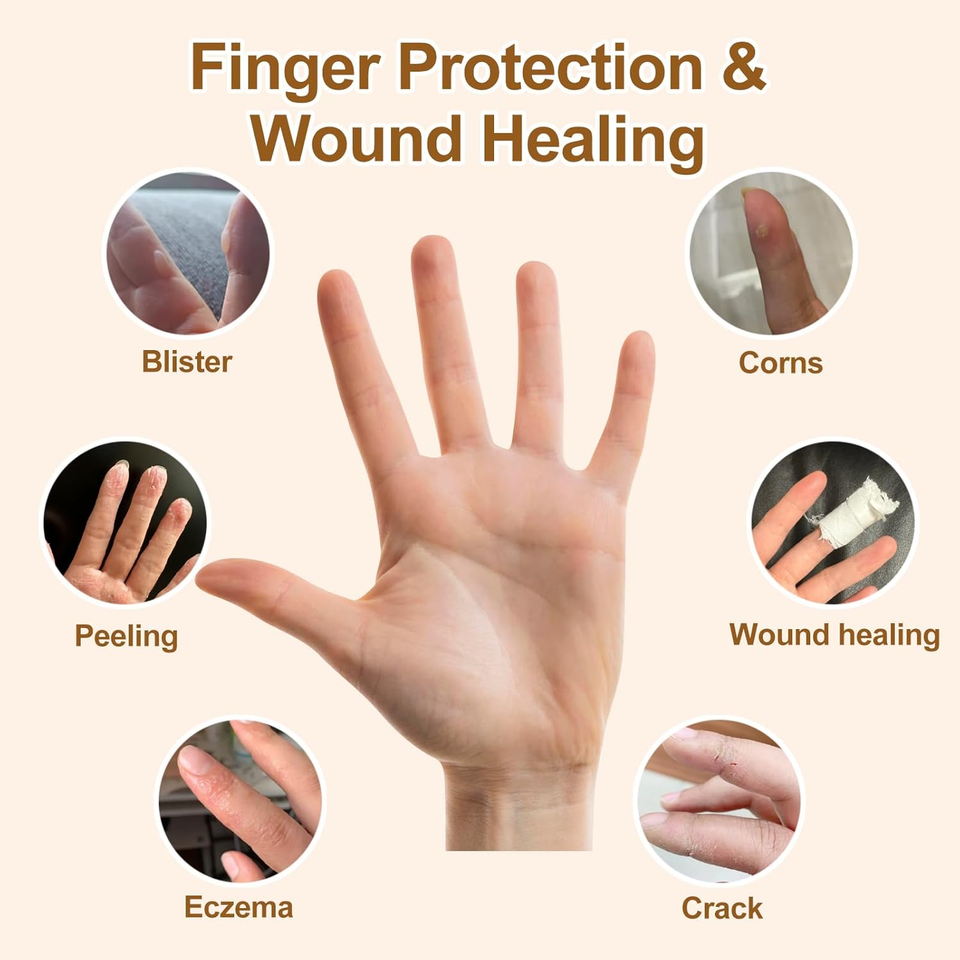 Gel Finger Cots 20Pcs -Reusable Silicone Finger & Thumb GuardsFlexible ...