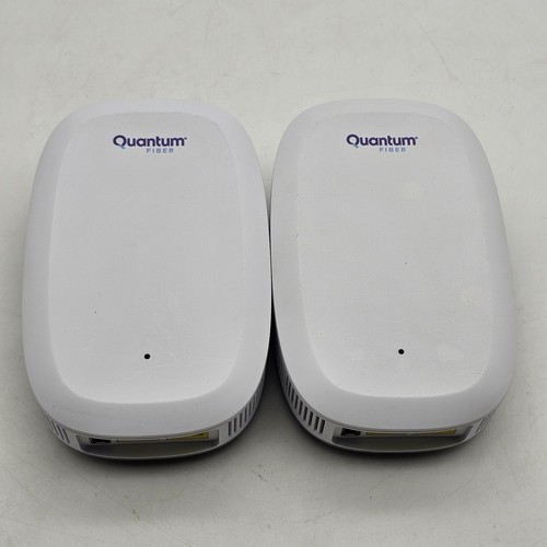 Lot of 2 Quantum Fiber Q9500WK TRI-Band 360 WiFi Extender White 2 ...