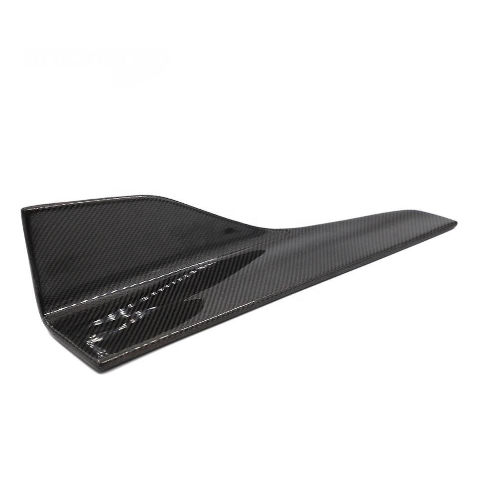 Universal Real Carbon Fibre Rear Side Skirts Panel Splitters Lip ...