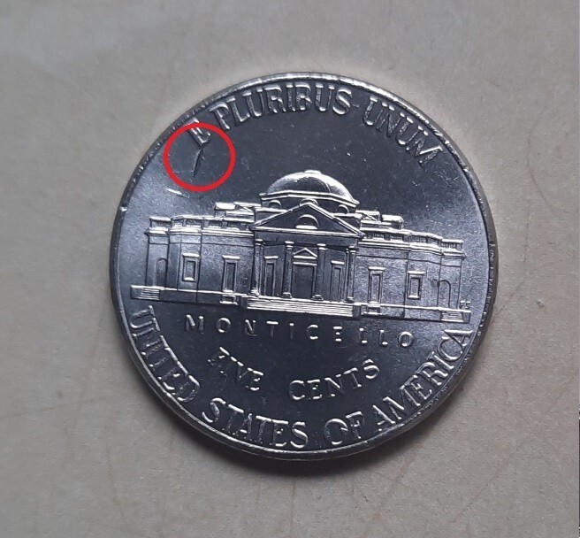 2025 P Nickel Coin from OBW Roll UNC, Error, Obverse & Reverse Die ...