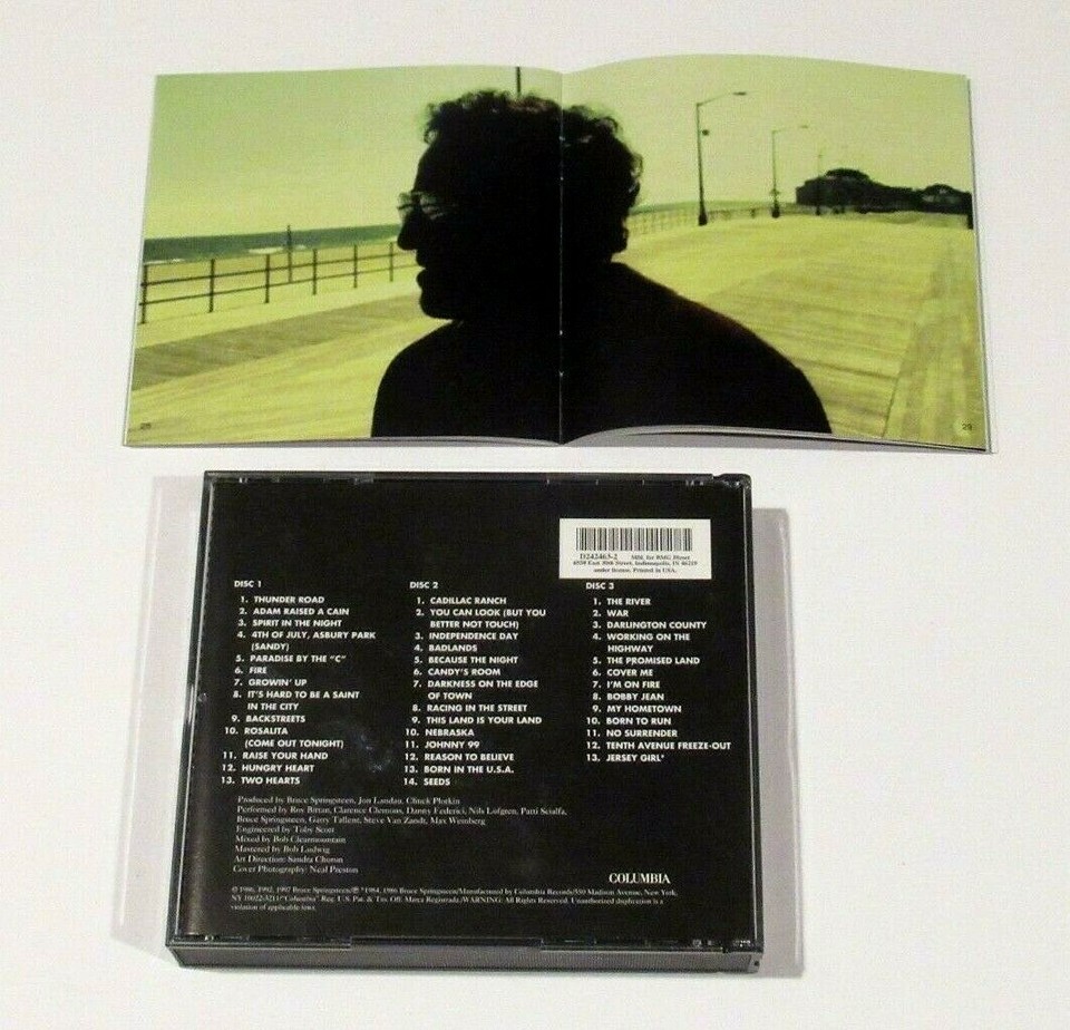 ROCK BRUCE SPRINGSTEEN LIVE 1975-1985 3CD SET BOOKLET 40 TRACKS ...